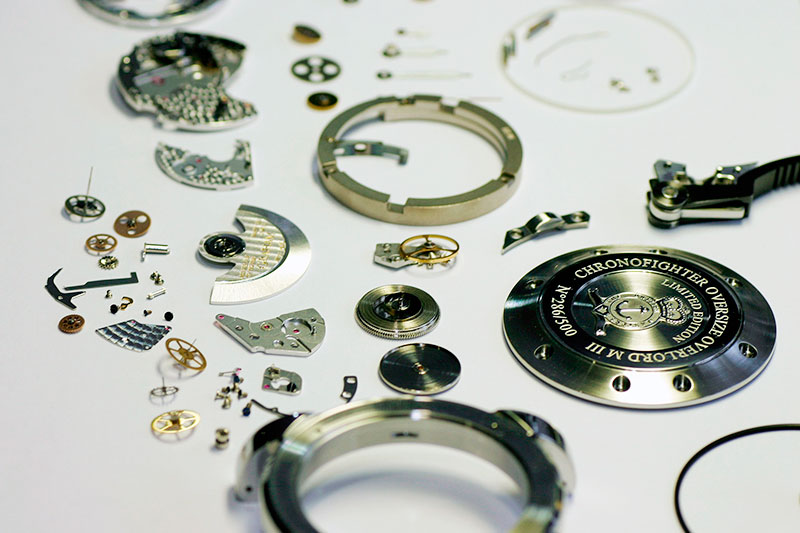 Reparación Graham Chronofighter Overlord MKIII - Luis Míguez Relojeros